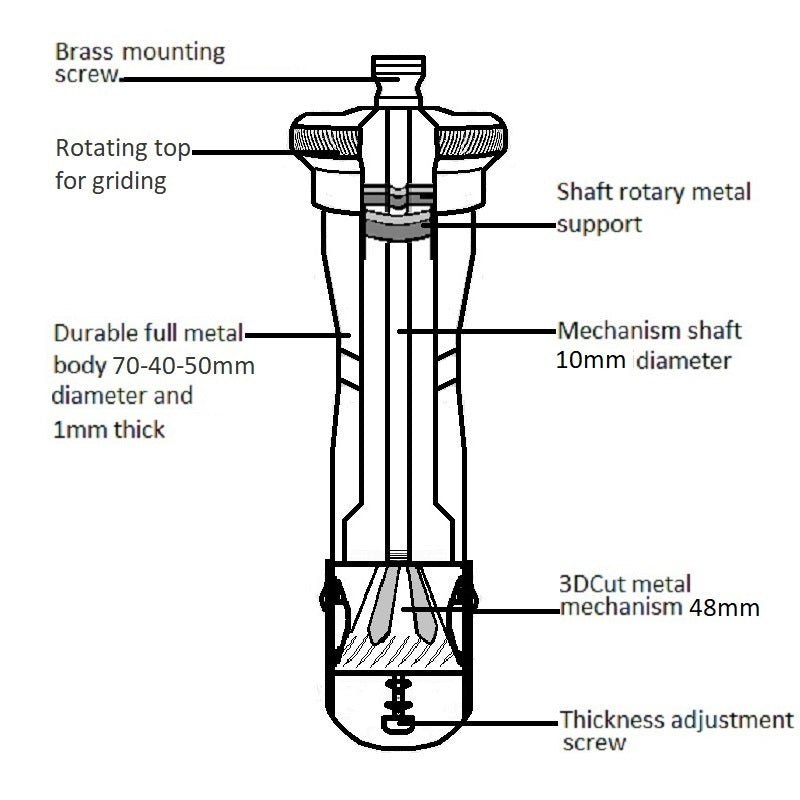 Alexander Mills Peber- og krydderikværn fra Rune-Jakobsen Design